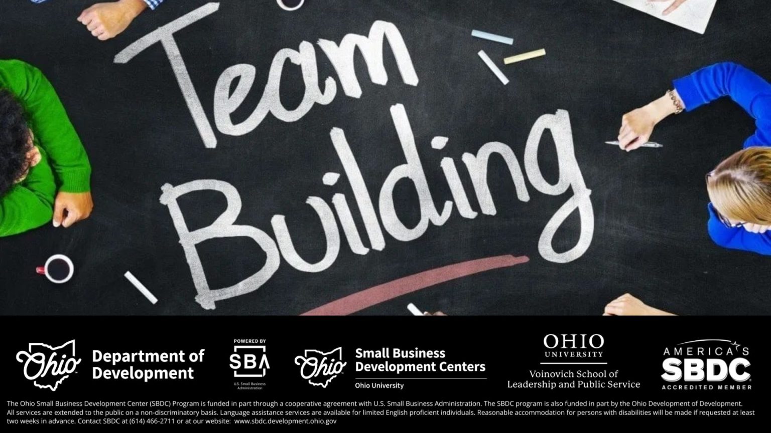 Team Building Series: Part 1 — Ohio SBDC at Ohio University